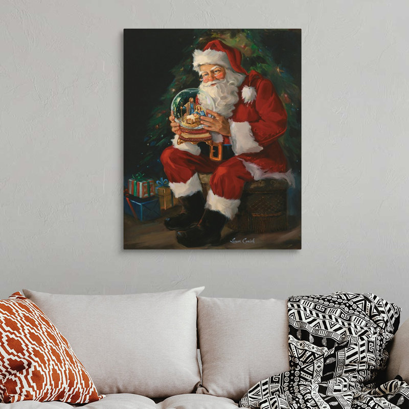 The Holiday Aisle® 'Santa Believes' Painting Print & Reviews | Wayfair