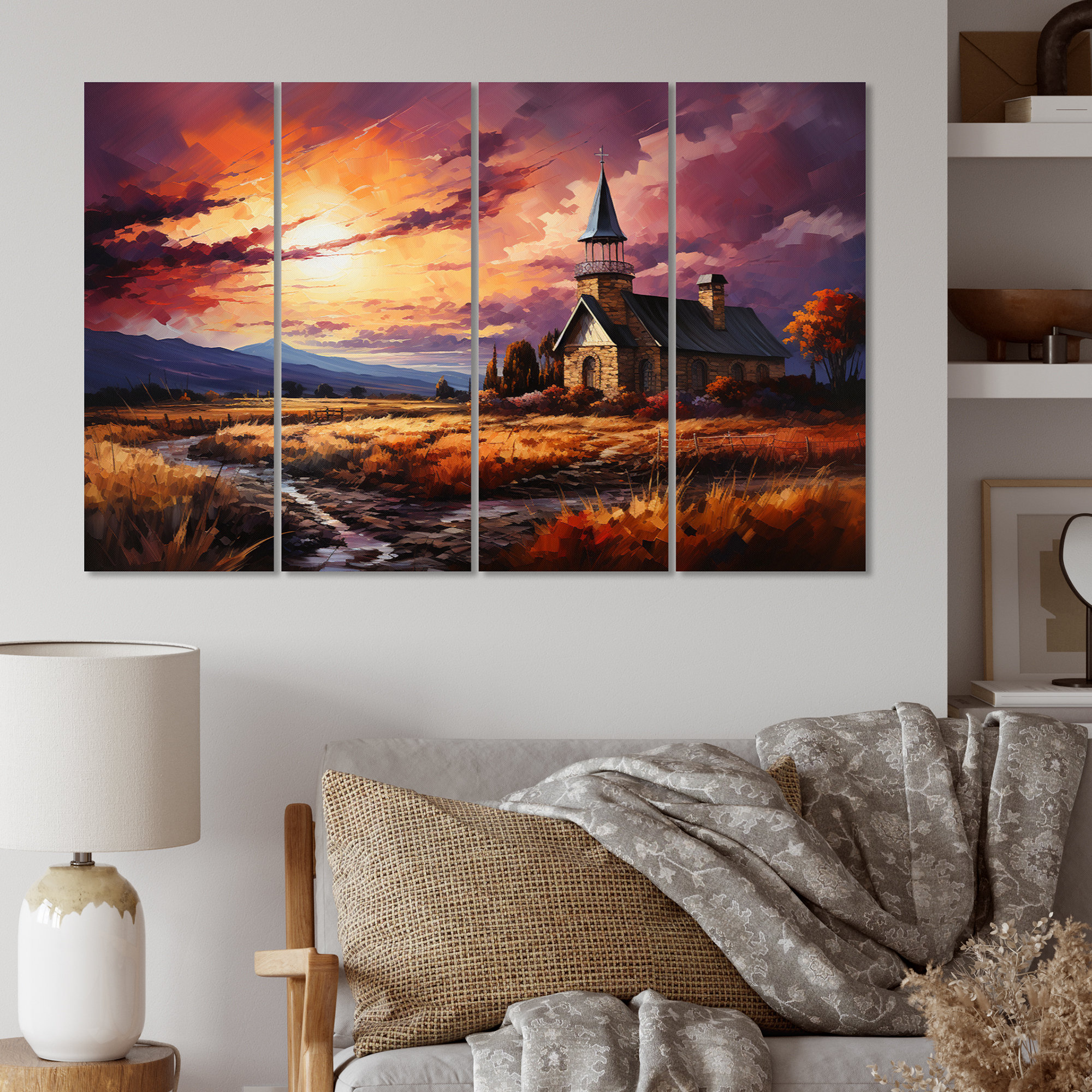 Design Art Christianity Divine Grace II - Spiritual Metal Wall Decor ...