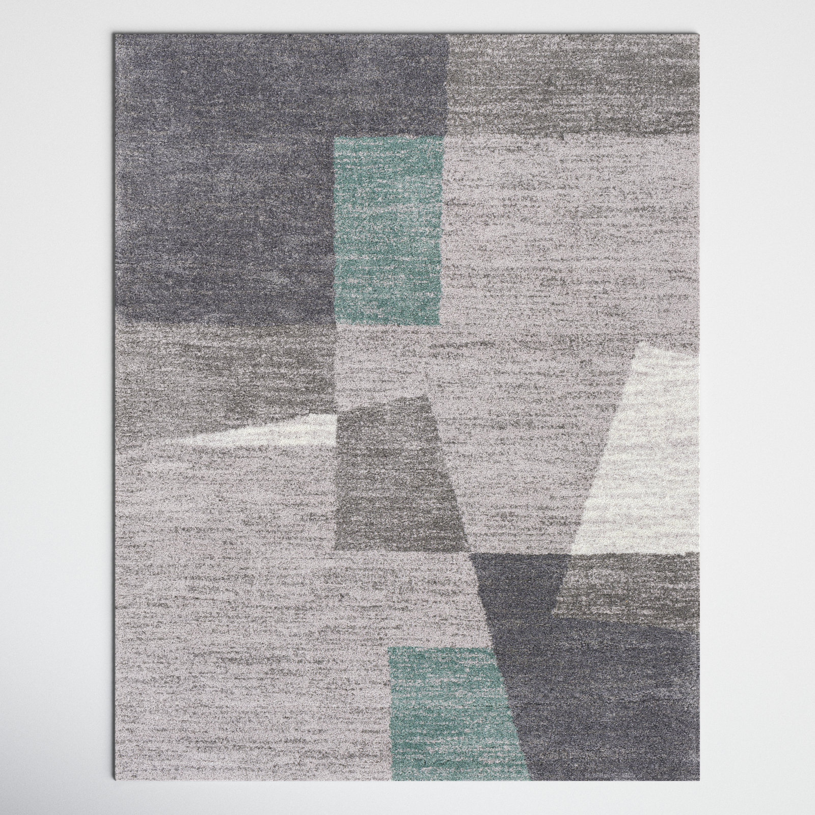 Wade Logan® Distefano Machine Woven Geometric Gray Area Rug & Reviews ...