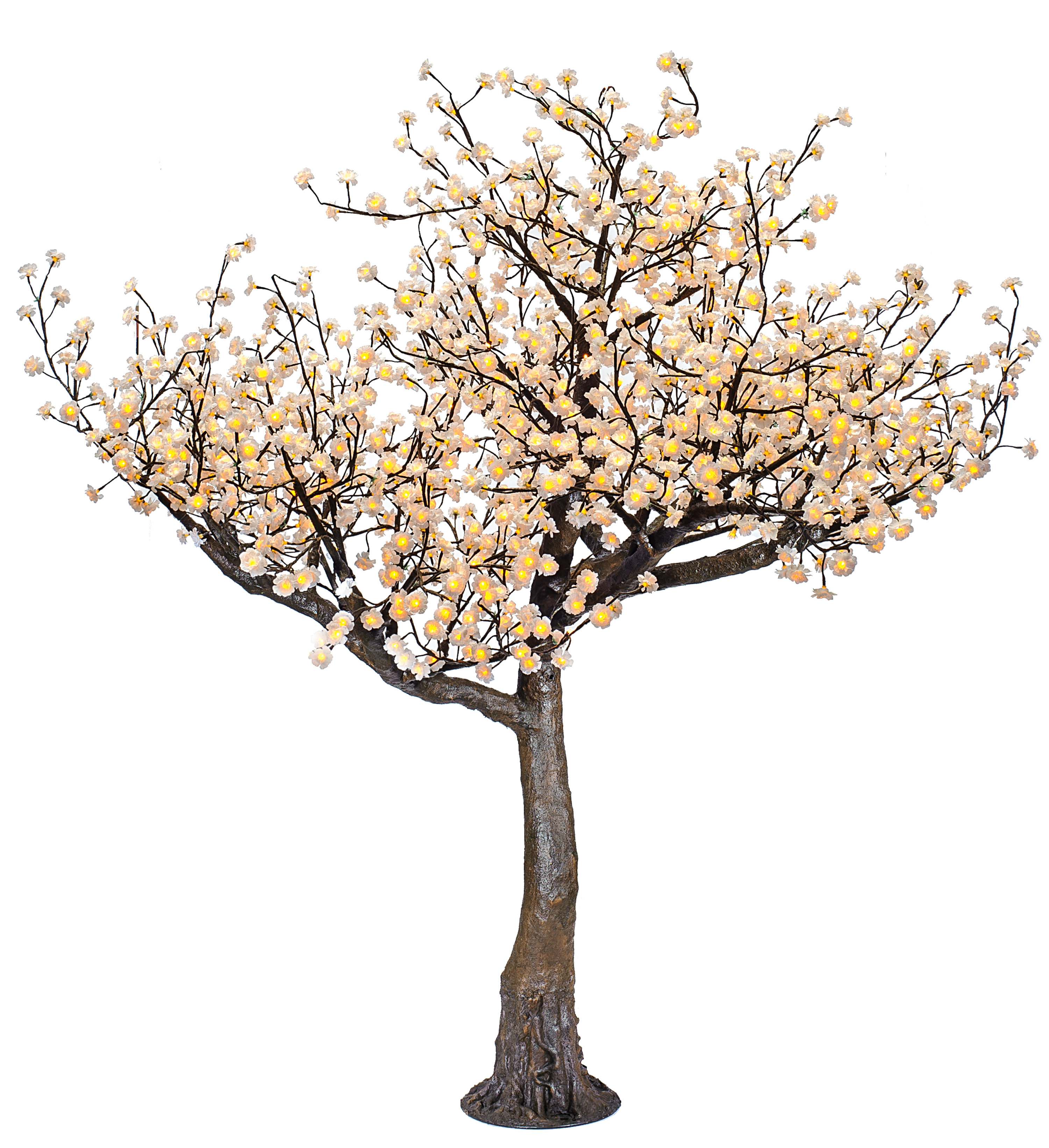 Illuminated Trees 8 Foot Peach Blossom Tree, Pink Flower Warm White Led ...