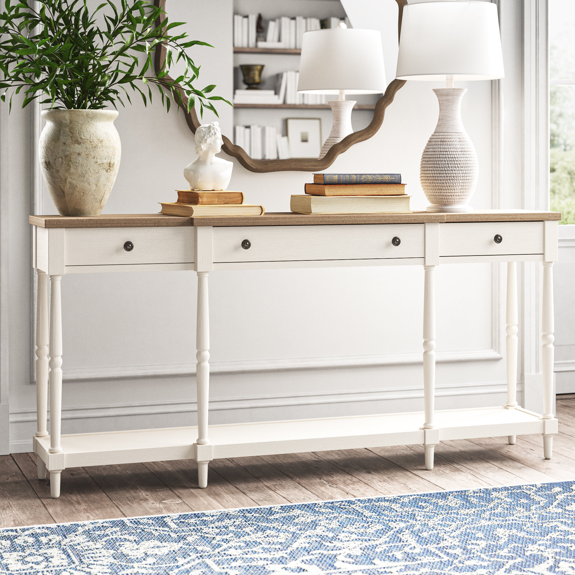 Rosalind Wheeler Braxxton 70'' Console Table & Reviews | Wayfair