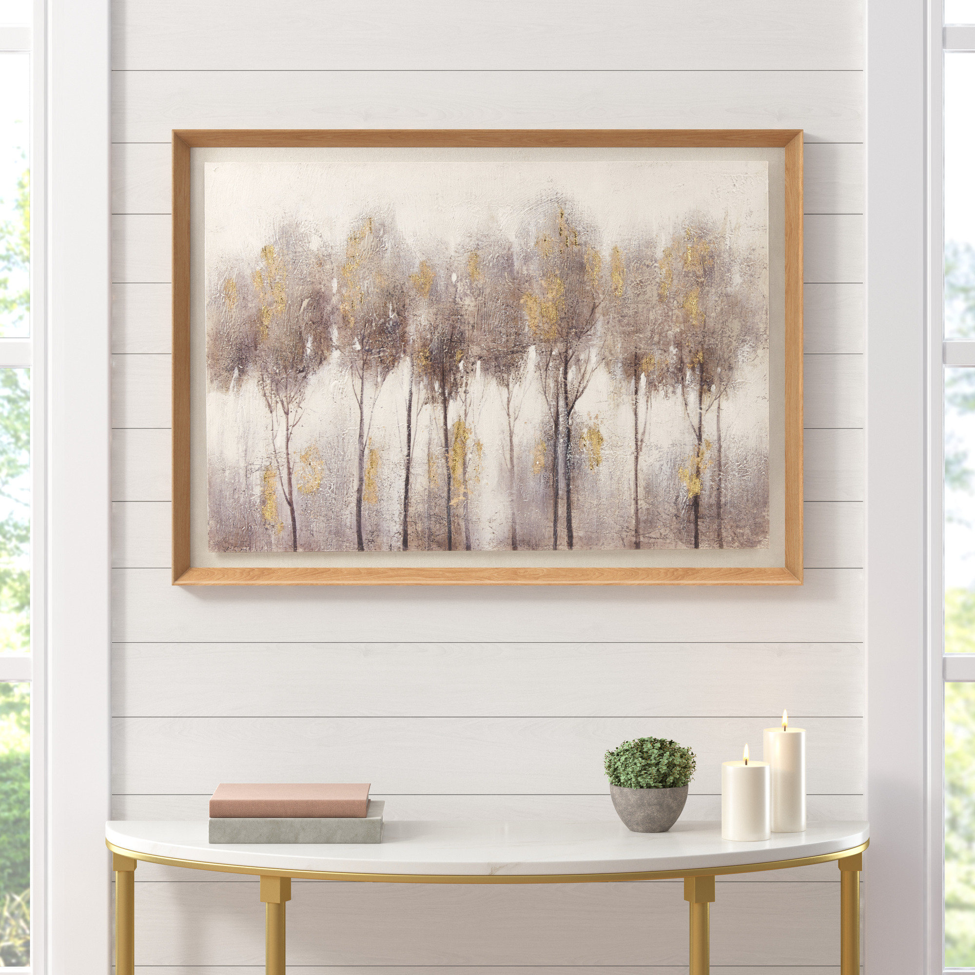 Red Barrel Studio® Enchanted Forest Hand Painted Abstract Landscape ...