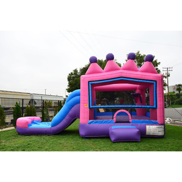 JumpOrange Princess Tiara Commercial Grade Bounce House Water Slide for ...