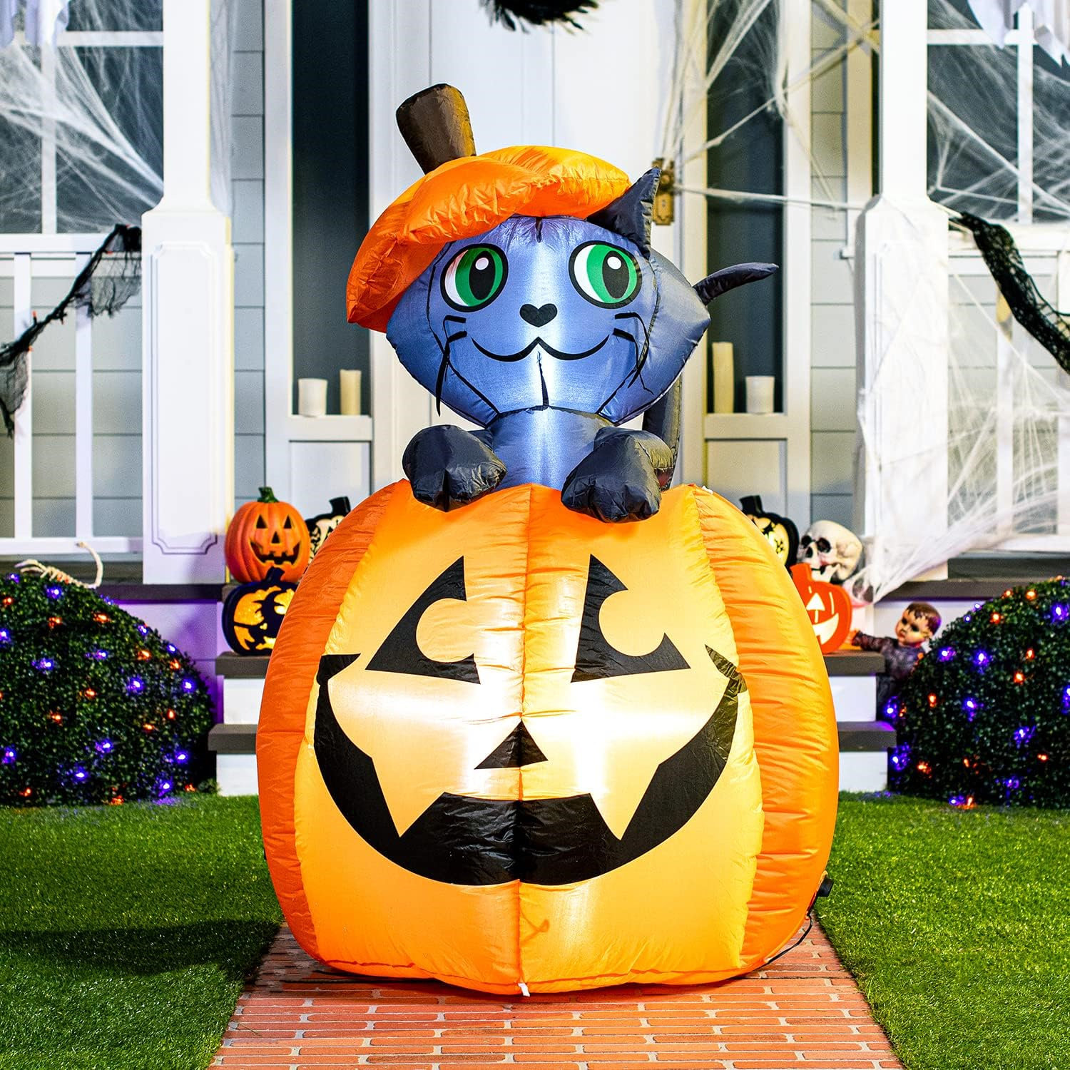 The Holiday Aisle® 5 FT Halloween Inflatables Outdoor Decorations ...