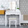 Three Posts Arkin Dressing Table Set with Mirror | Wayfair.co.uk