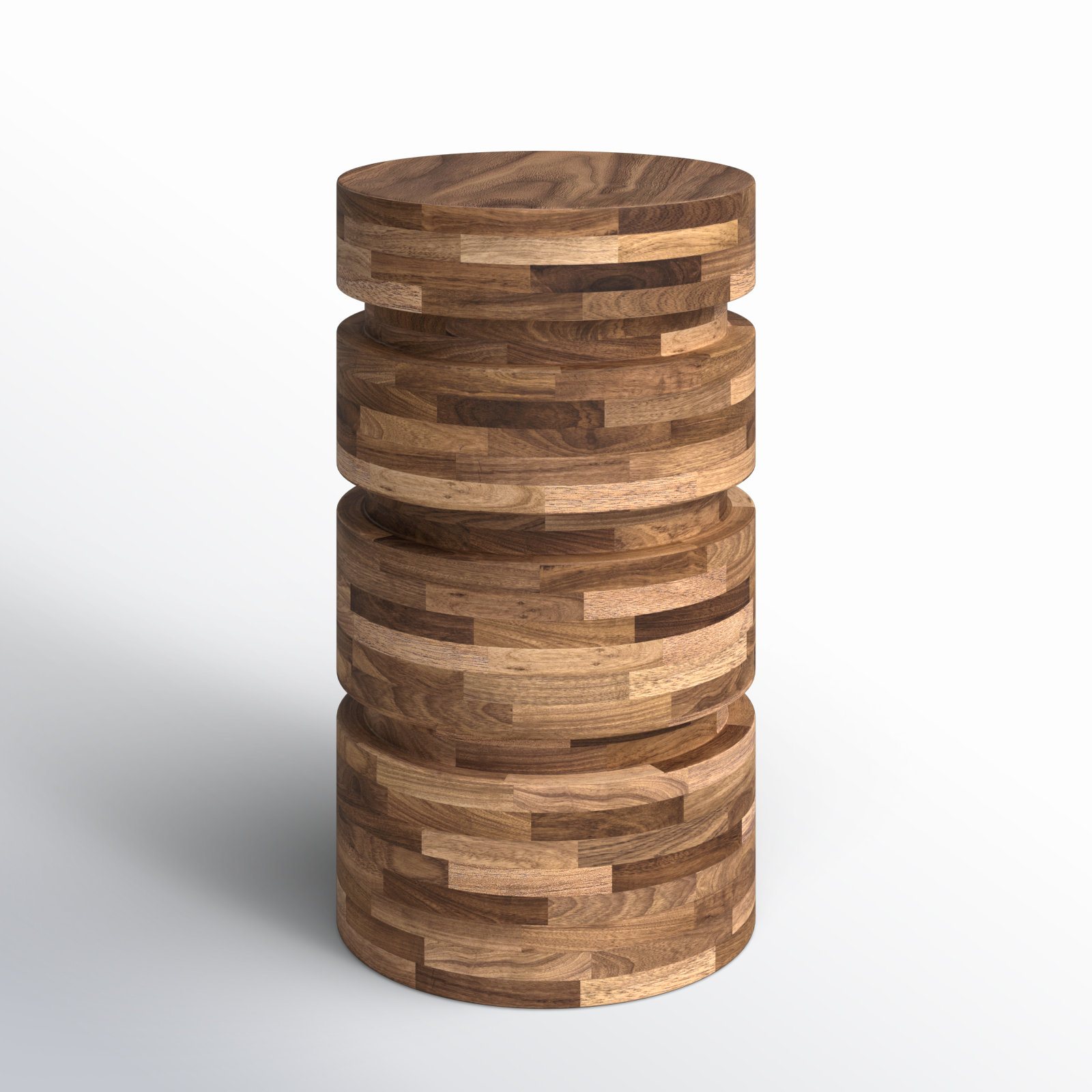 Joss & Main Pippin Solid Wood Drum Plant Table | Wayfair