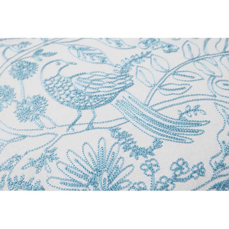 Rifle Paper Co. X Loloi Aviary Blue Pillow | Wayfair