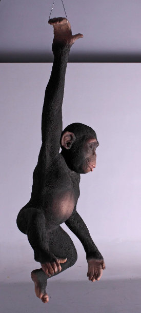 Dakota Fields Colanda Monkey Chimpanzee Hanging Life Size Statue | Wayfair