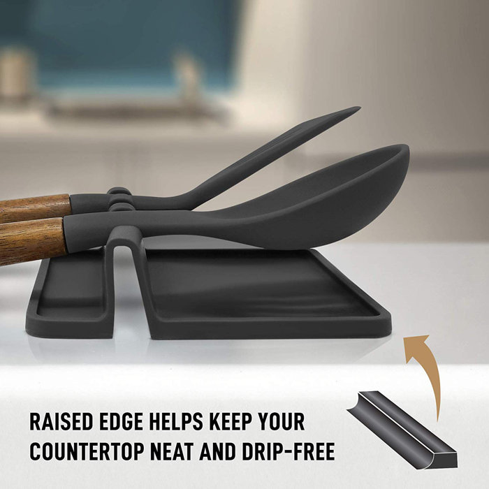 Ebern Designs Plastic Rectangle Spoon Rest & Reviews | Wayfair