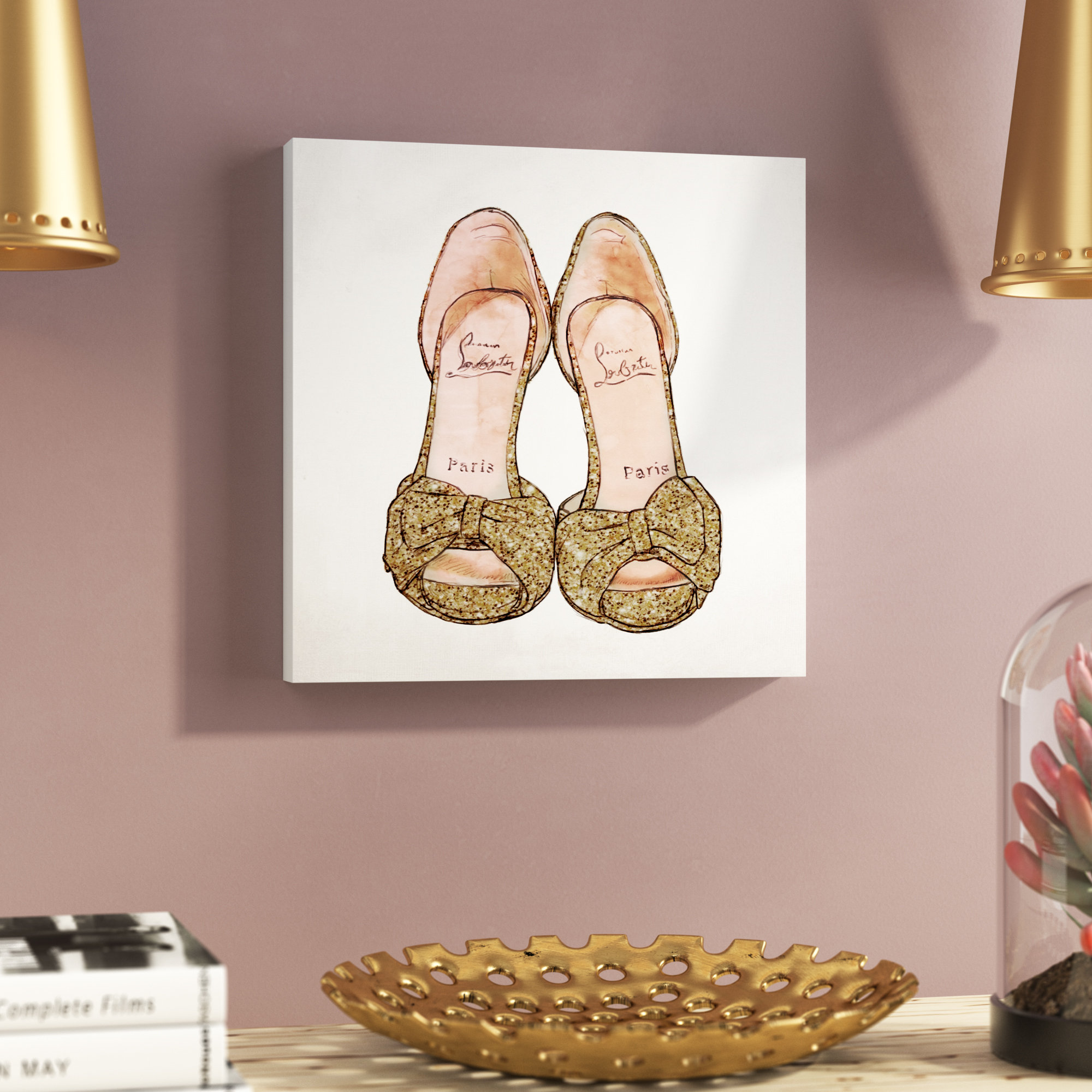 House of Hampton New Year Stilettos Painting Print on Wrapped Canvas ...