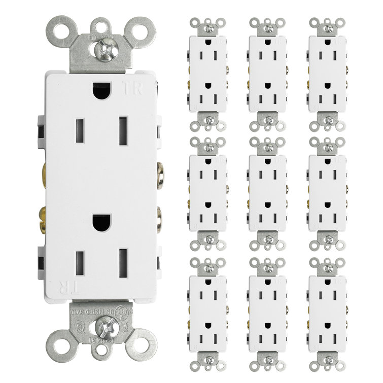 UCOMEN 15 Tamper Resistant Duplex Outlet | Wayfair