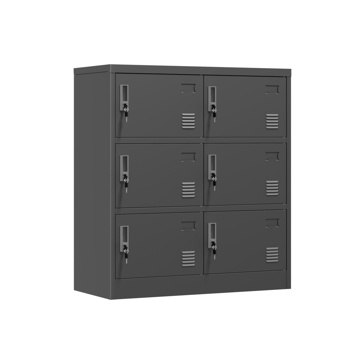 Trent Austin Design® 6 Door Locker, Employee Metal Locker Office Steel ...