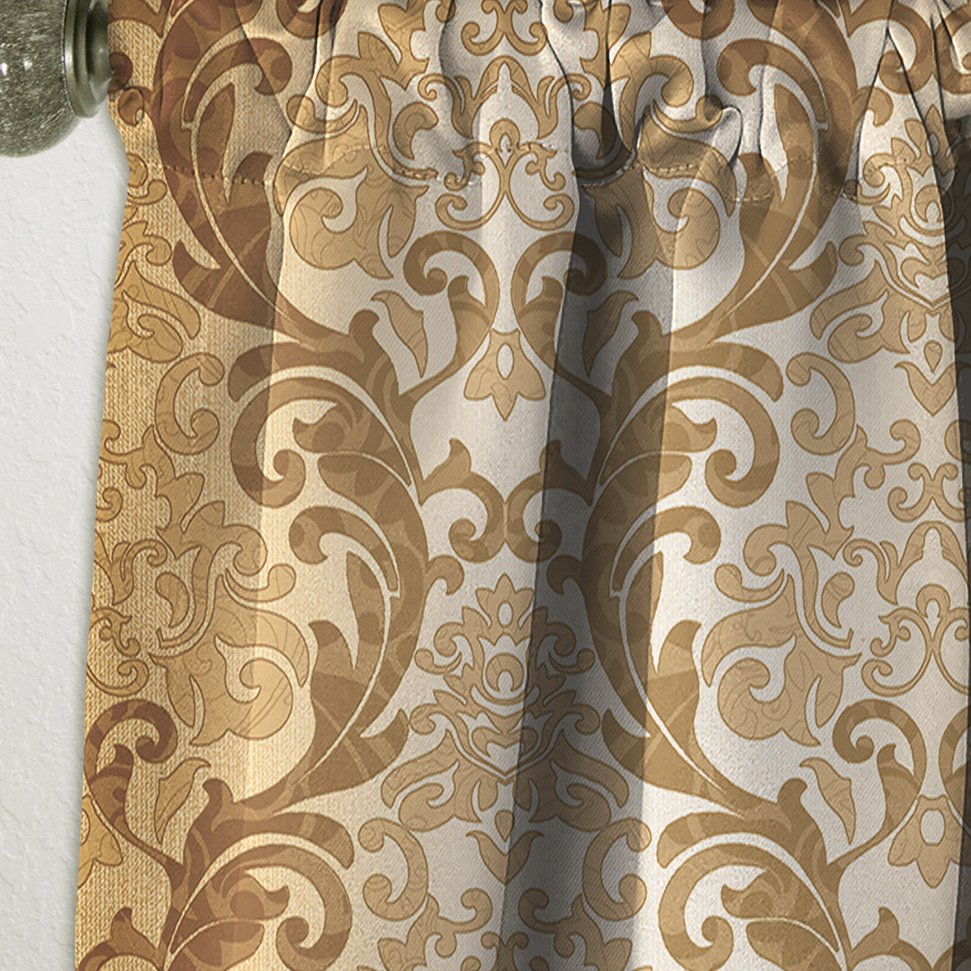 East Urban Home Damask pattern - Damask Mid-Century Modern Blackout ...