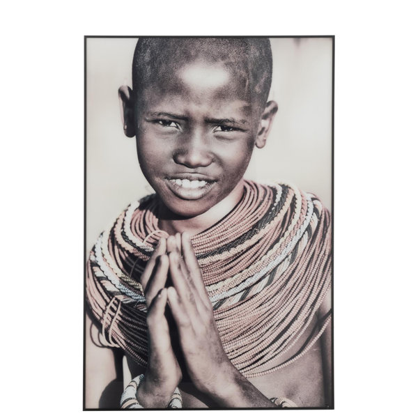 Brayden Studio Ajayla Boy - Single Picture Frame Art Prints on Metal ...