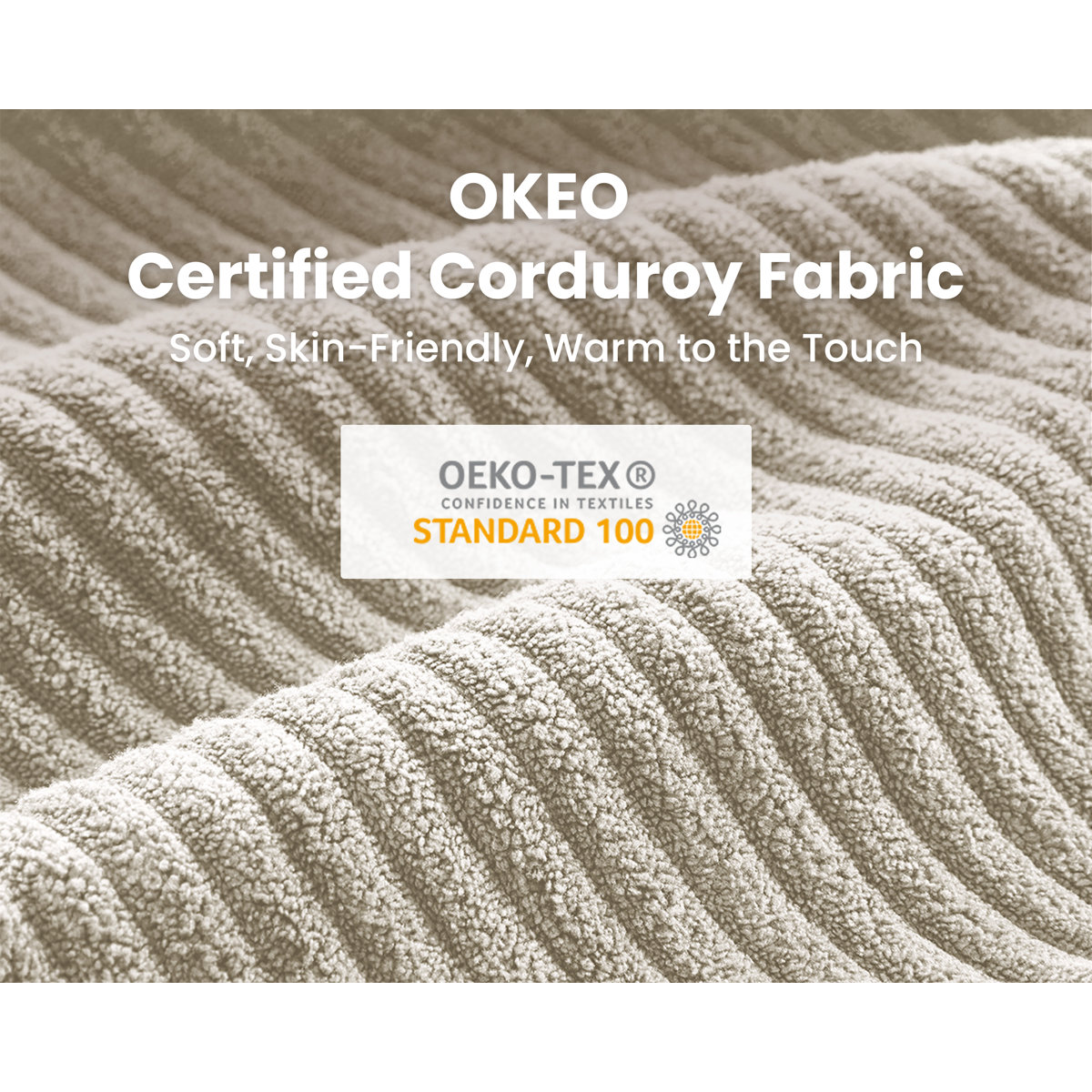 Latitude Run® Modular Sectional Couch| Corduroy L Shaped Sleeper Sofa ...