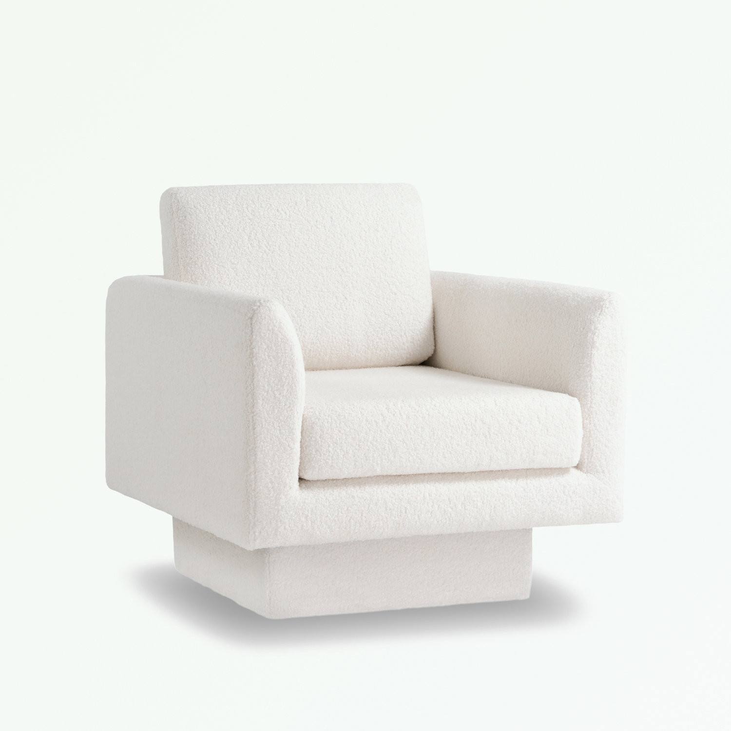 Latitude Run® Swivel Teddy Sherpa Accent Chair with sturdy base | Wayfair