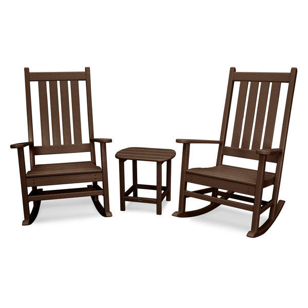 POLYWOOD® Vineyard 3-Piece Rocking Set & Reviews | Wayfair