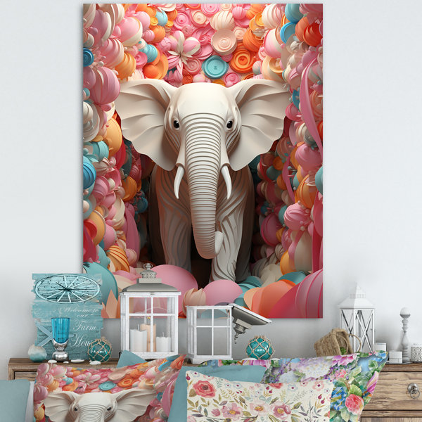 Dakota Fields " Elephant Dreams In Colors I " on Canvas - Wayfair Canada