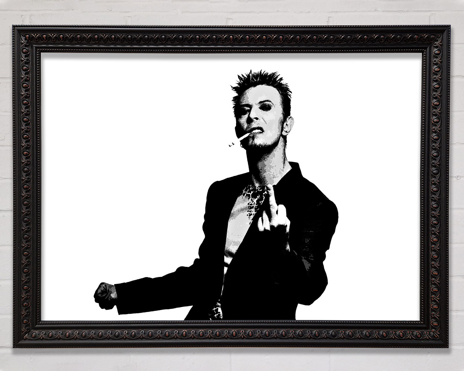 Bright Star David Bowie Finger - Single Picture Frame Art Prints ...
