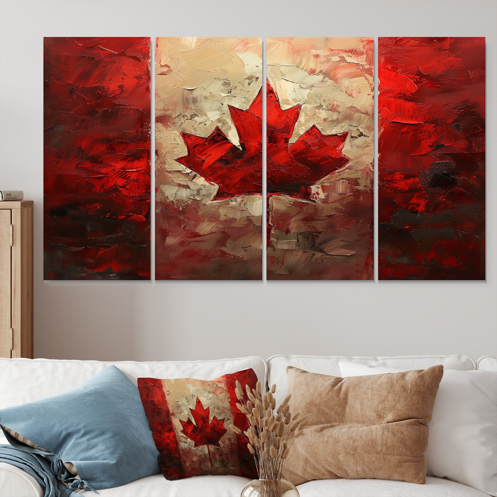 17 Stories Flag Of Canada I - Flag Wall Art Living Room Set | Wayfair
