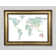Bright Star Leafy World Map - Single Picture Frame Art Prints | Wayfair ...