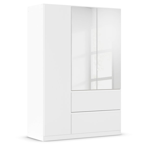Rauch Wardrobe with hinged door wardrobe with drawers and push-to-open ...