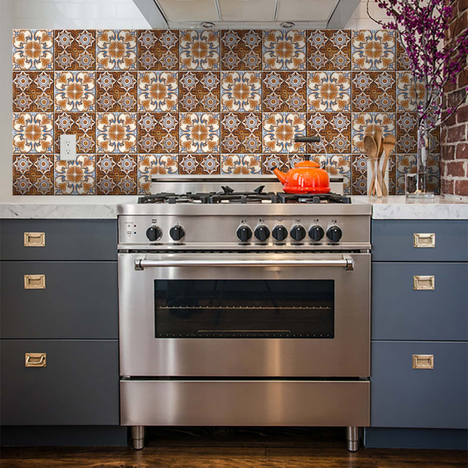 Mi Alma 7" x 7" Vinyl Peel & Stick Mosaic Tile | Wayfair