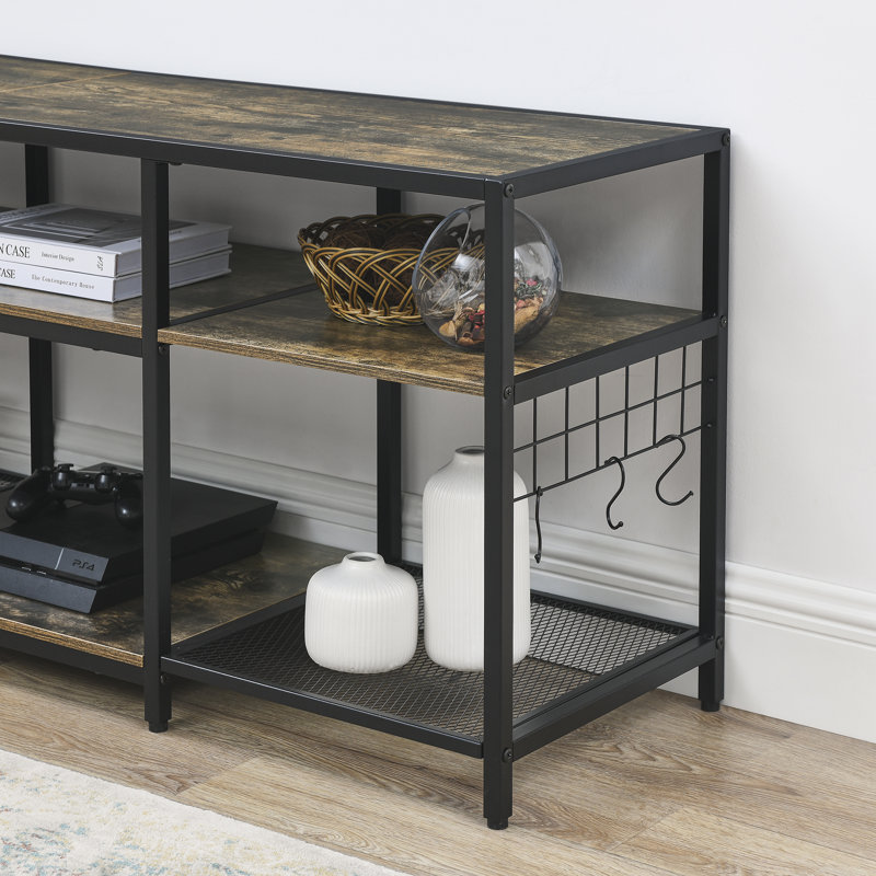 17 Stories Racavan TV Stand Entertainment Center Media Console with 3 ...