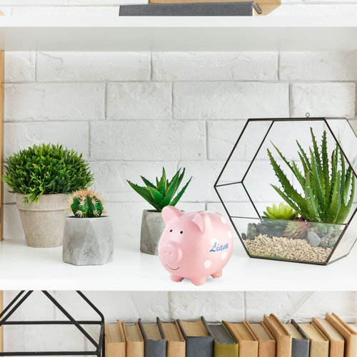 Zoomie Kids Custom Ceramic Piggy Banks For Kids | Perfect Sized Cute ...