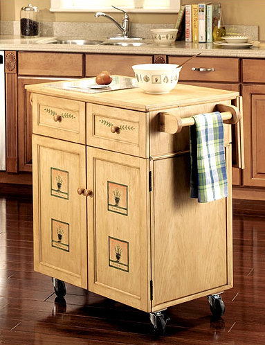 Powell Pfaltzgraff Naturewood Kitchen Island | Wayfair