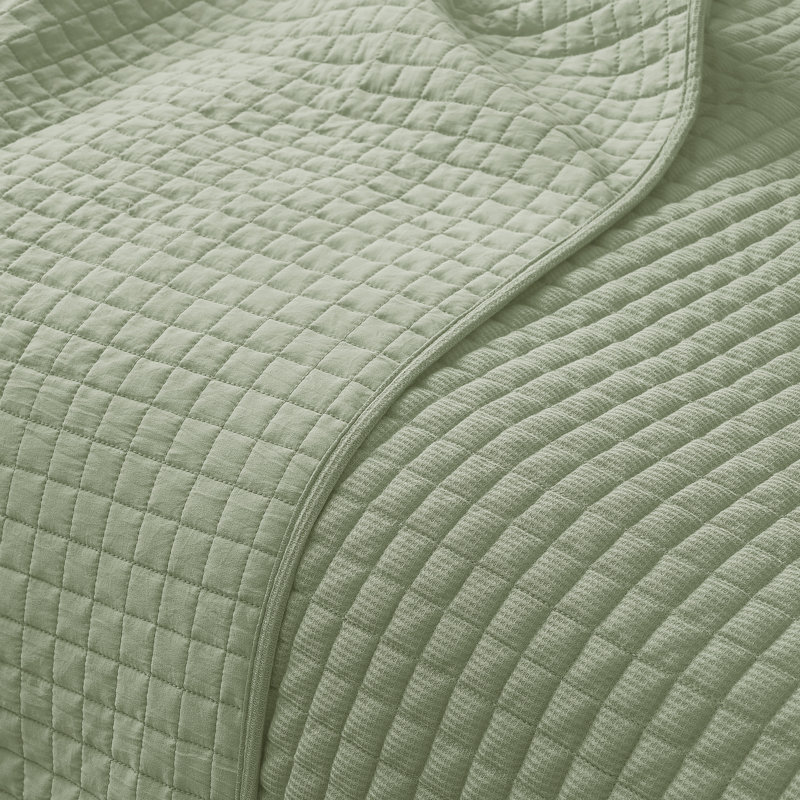 Wonderful Textile Wonderful Waffle Quilt Set & Reviews | Wayfair