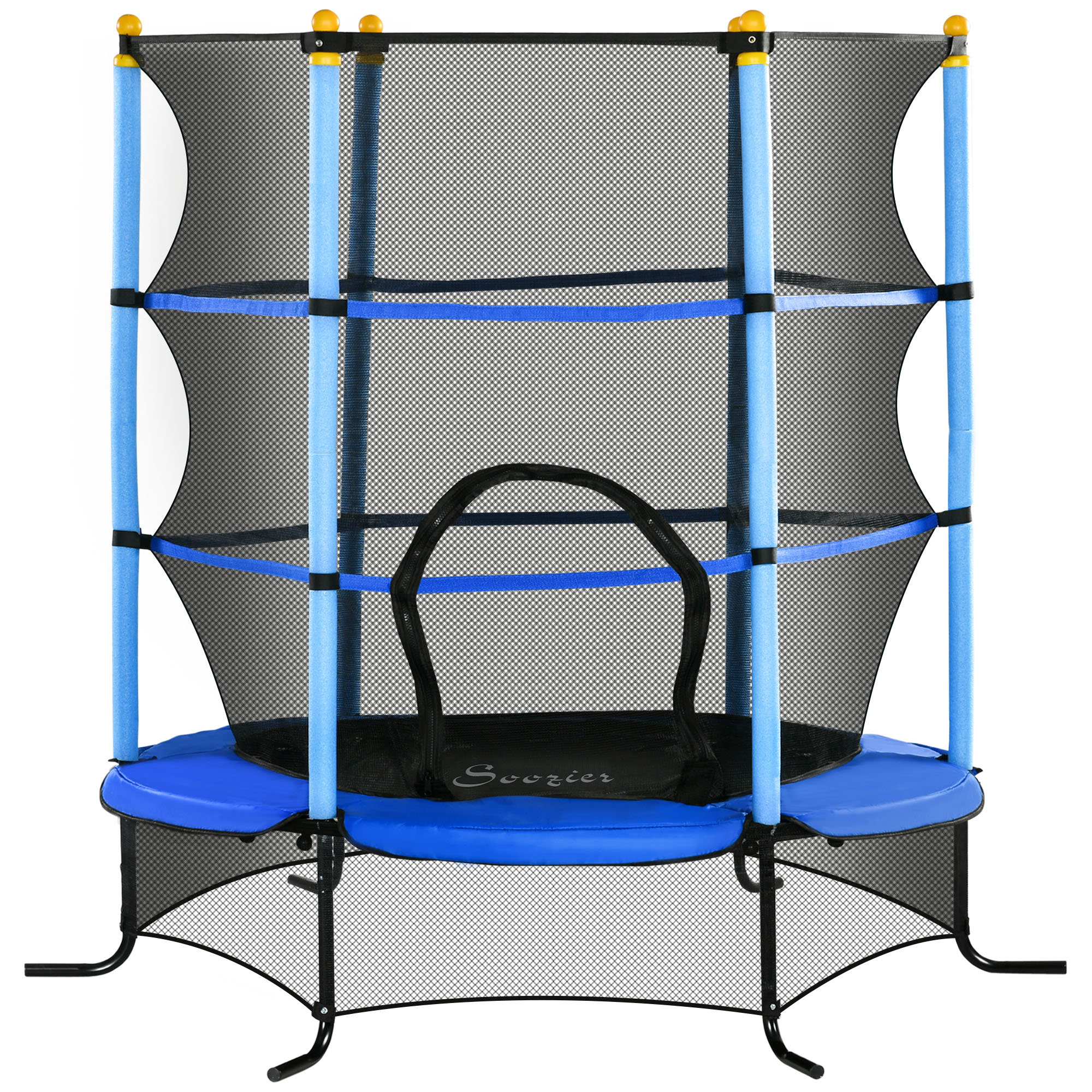 Soozier Trampoline for Kids with Safety Enclosure Net, Blue - Wayfair ...