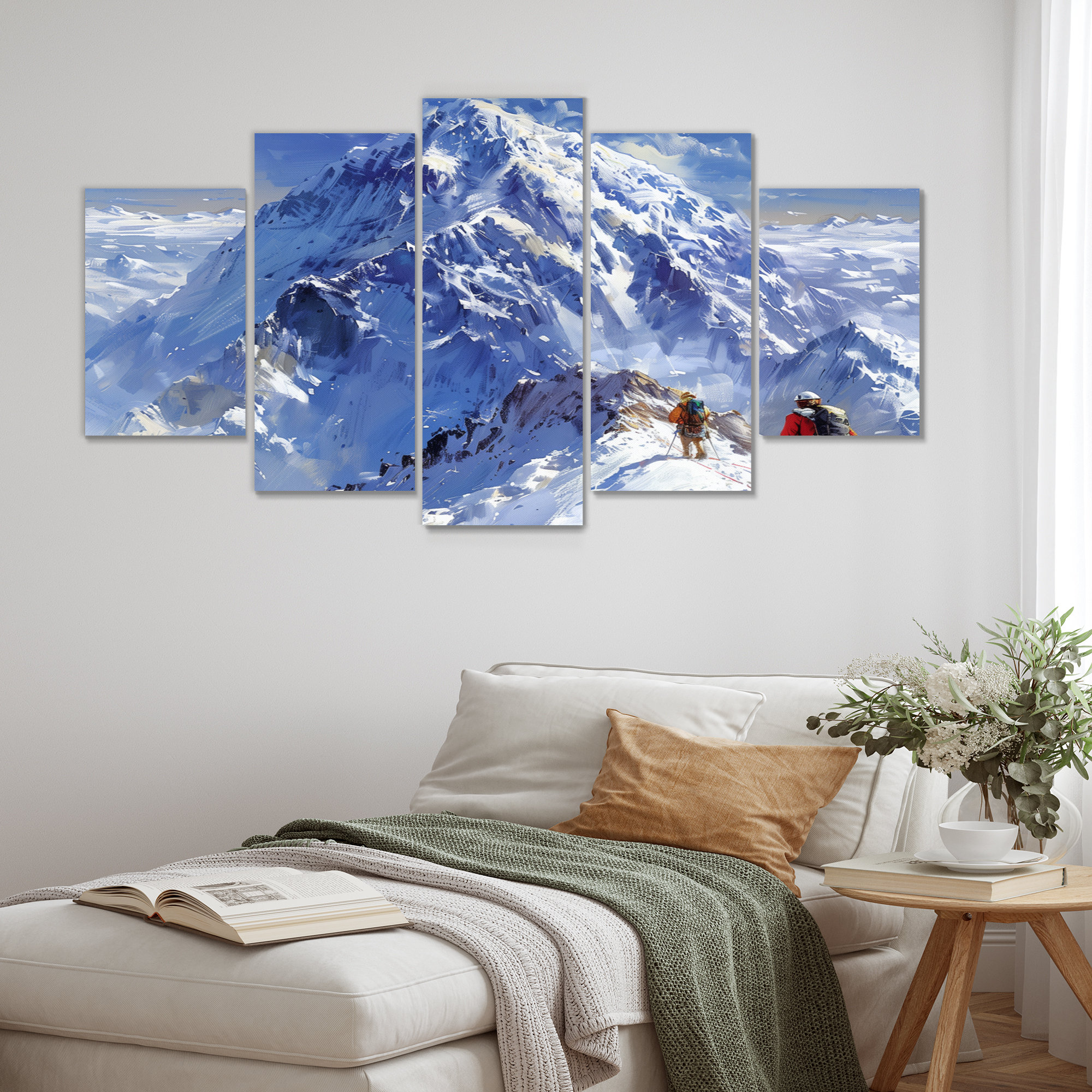 Millwood Pines Mountain Snow Hiking In Alaska I - Hiking Wall Art ...