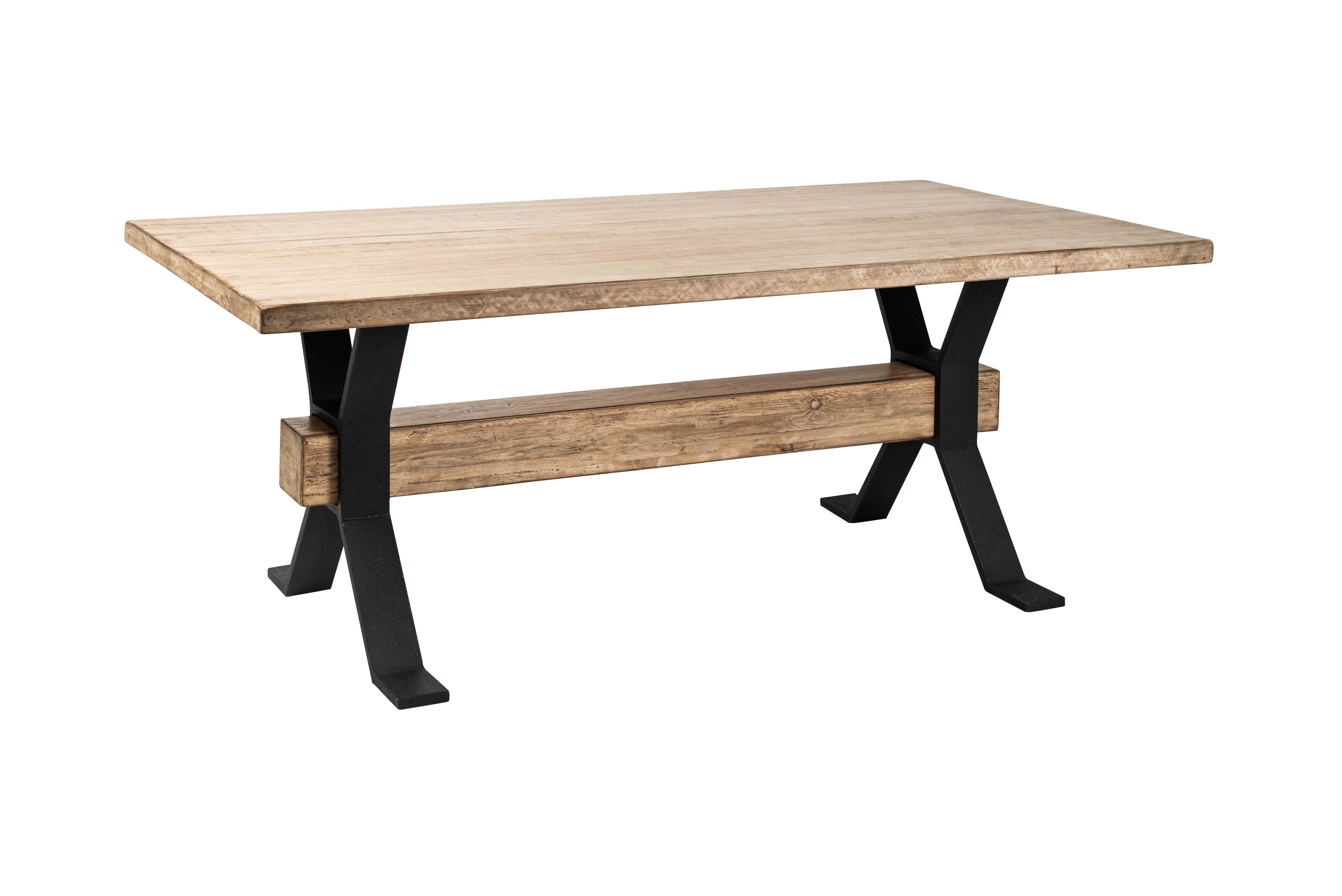 Gracie Oaks Watchtower 90" Wide Reclaimed Pine Dining Table | Wayfair