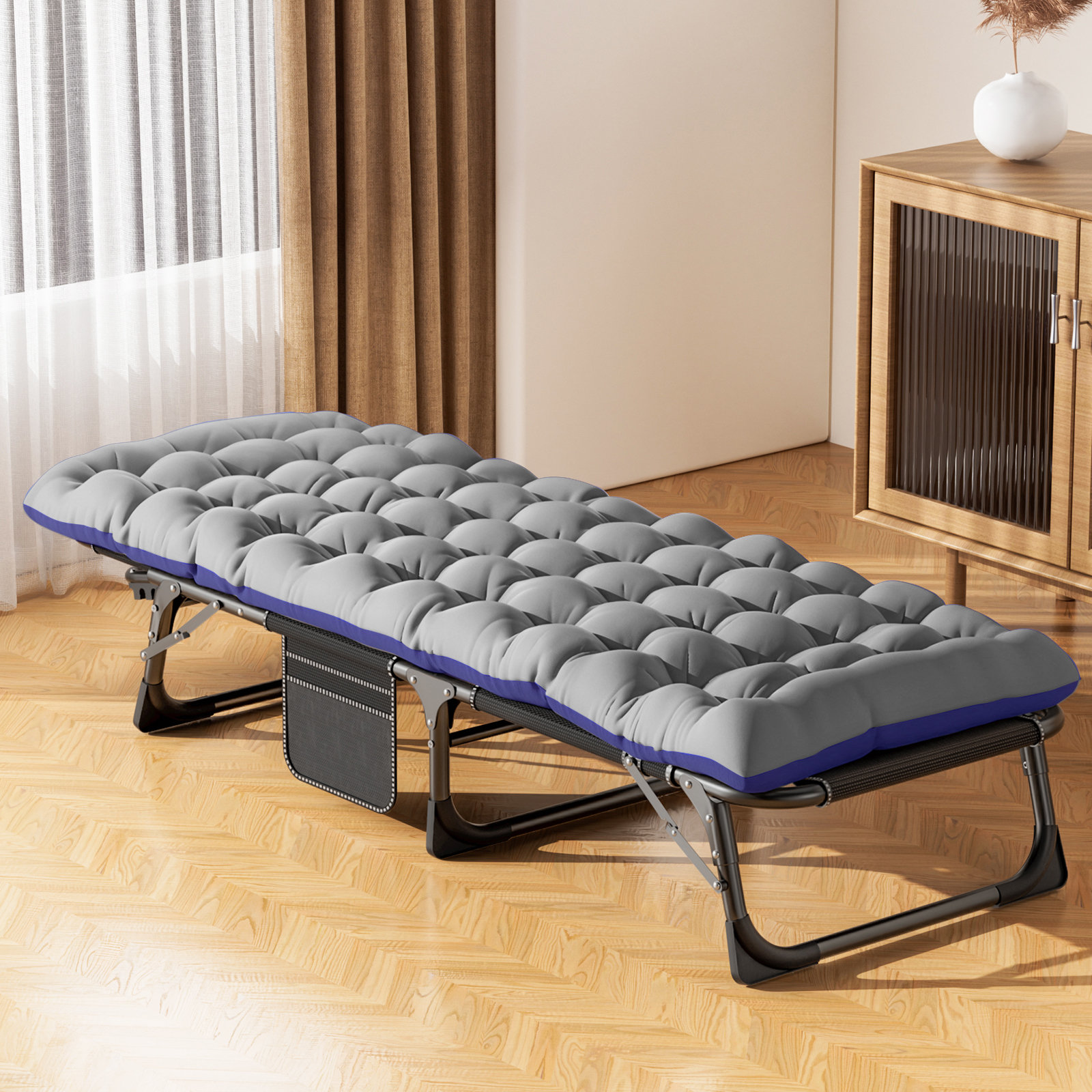 JTANGL 5-Fold Camping cot for Adults & Kids, Adjustable 5 Fold ...