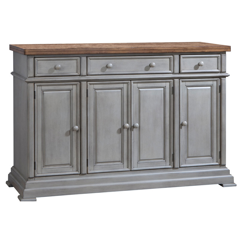 Three Posts™ Courtdale 60" Wide 3 Drawer Sideboard & Reviews | Wayfair