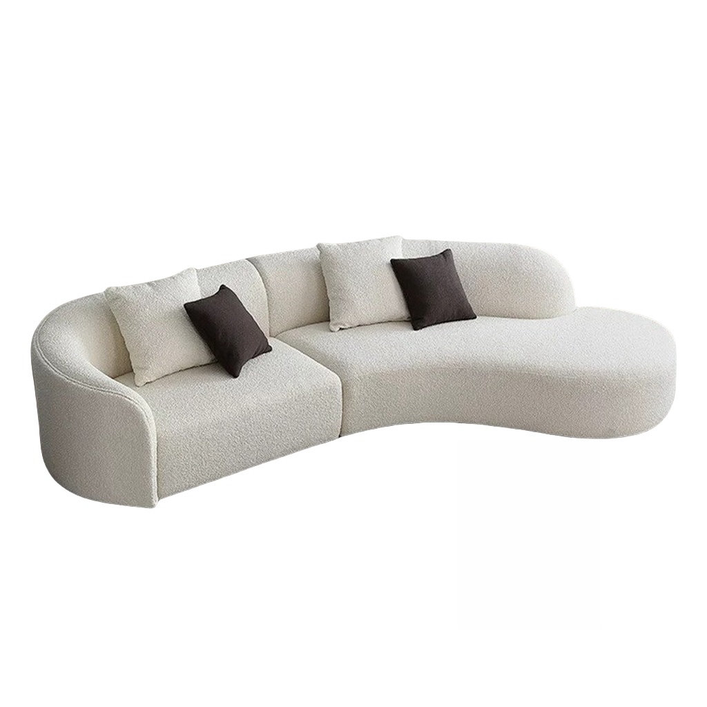 Lifton Light Luxury Modern Simple White Sofa 110.24'' Sofa | Wayfair