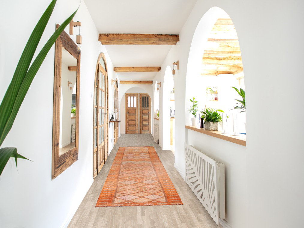 Foundry Select Geometric Oushak Turkish Runner Rug 3x14 - Wayfair Canada