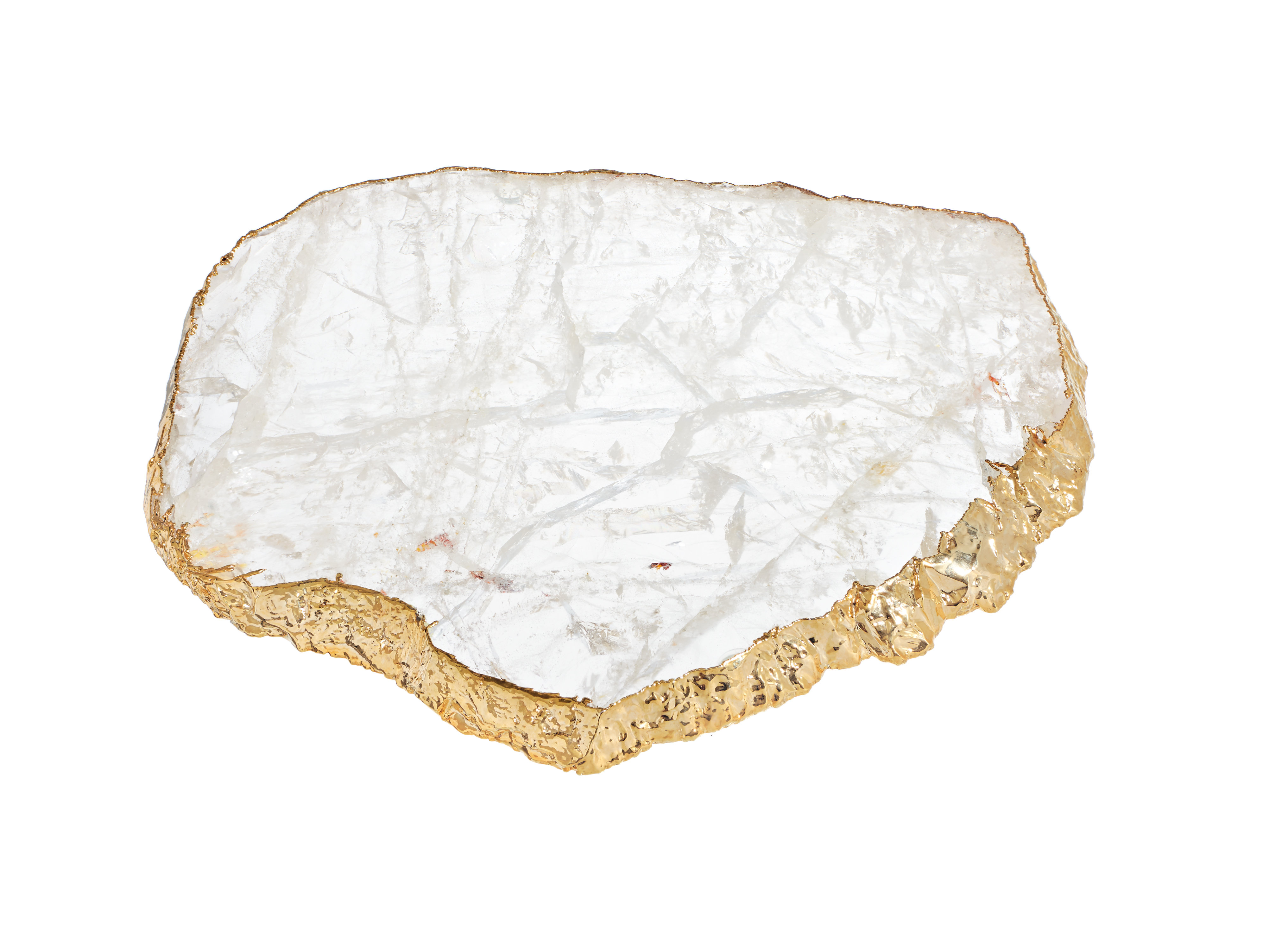 ANNA New York Kiva Gemstone Traditional Decorative Plate in Gold | Perigold