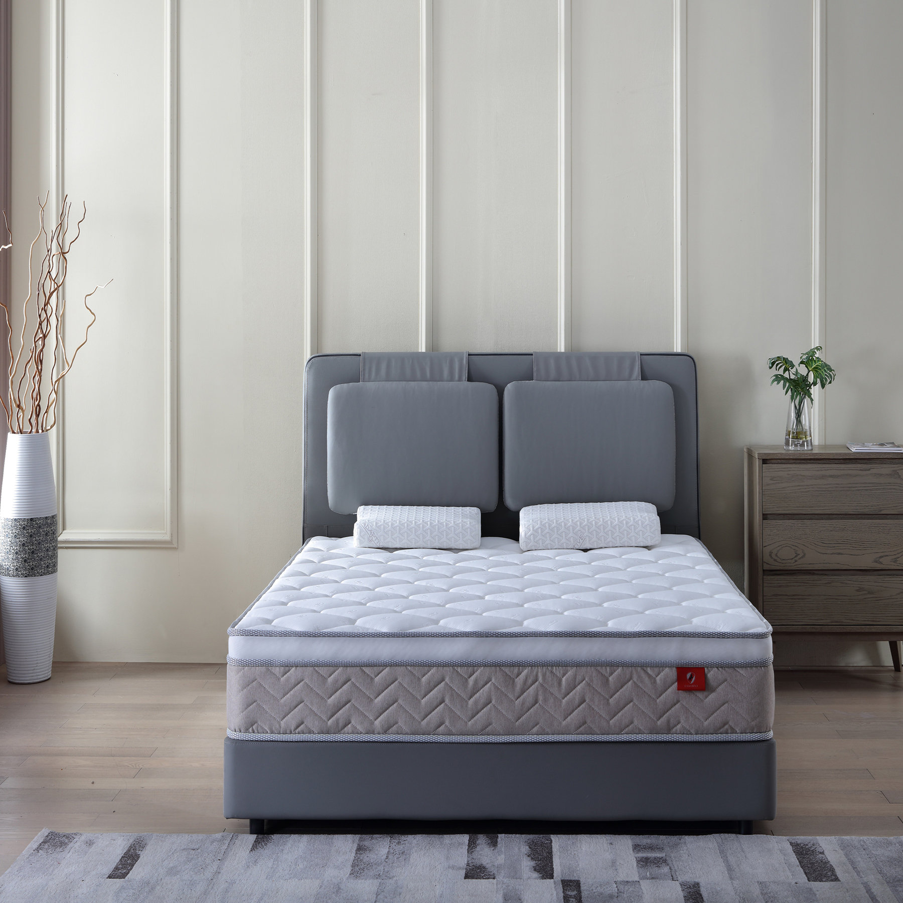 Ebern Designs Certified Hybrid Memory Foam Pocket Spring Mattresses ...
