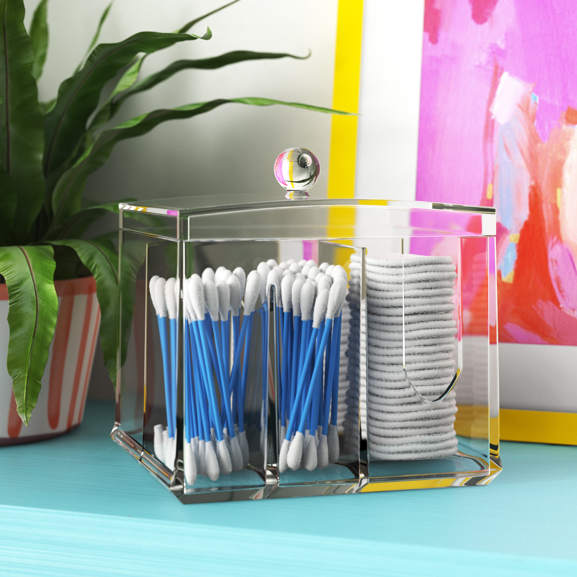 Ebern Designs Abermarle Bathroom Storage Container & Reviews | Wayfair