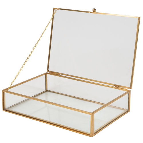 Mercer41 Pindall Glass Memory Box & Reviews | Wayfair