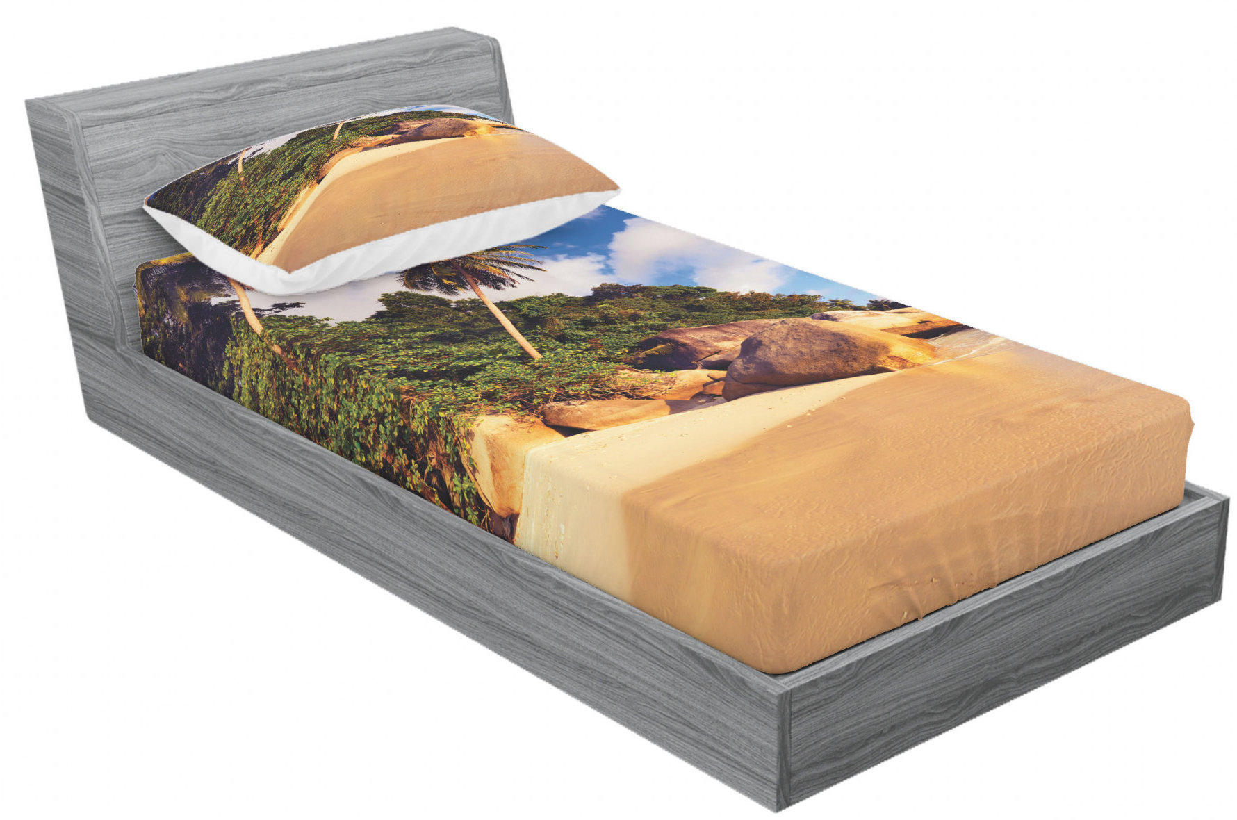 Ambesonne Palm Tree Sheet Set | Wayfair