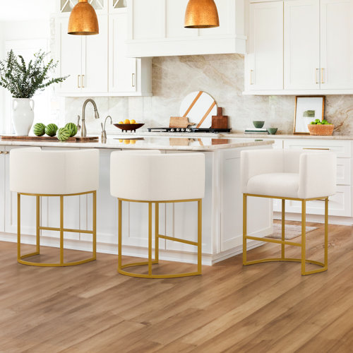 Gold Bar Stools & Counter Stools You'll Love | Wayfair