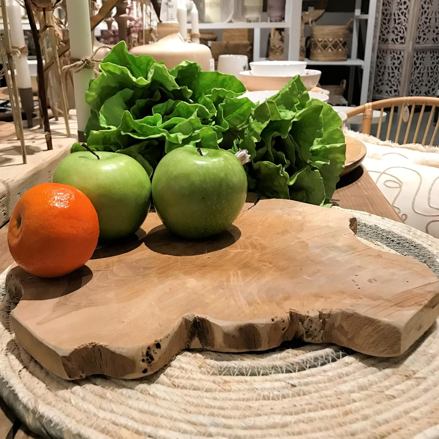 Union Rustic Naturally Modern Teak Wood Slice, Board, Plate, Root, Hand ...