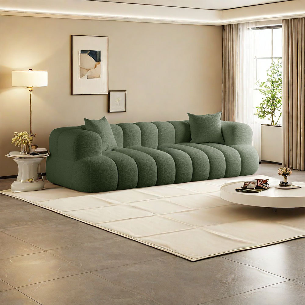 Lifton Cream style simple small house puff sofa | Wayfair