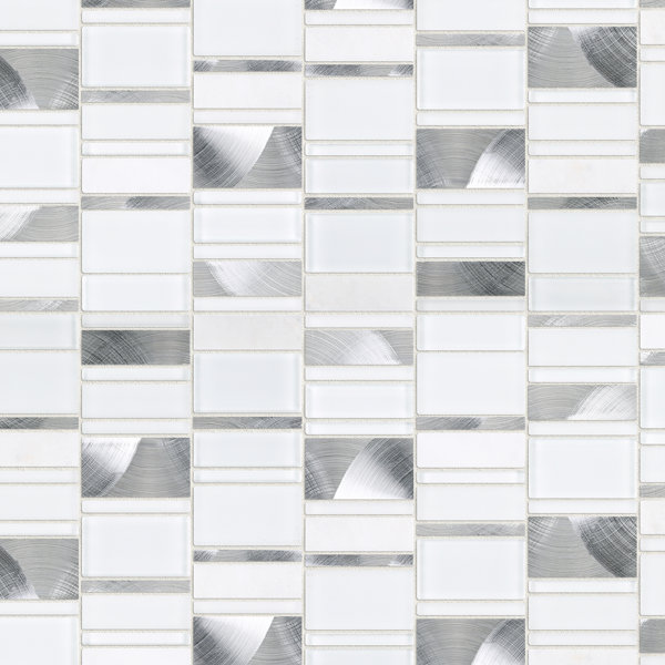 Supreme Tile Initial Sequence Random Mosaic Wall Tile & Reviews | Wayfair