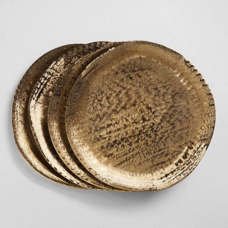 Zadia Brushed Metal Charger Plate & Reviews | Joss & Main