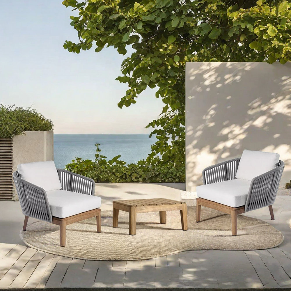 Elegance Furnishings Outdoor Recreation Patio Sofa 2 - Person Outdoor ...