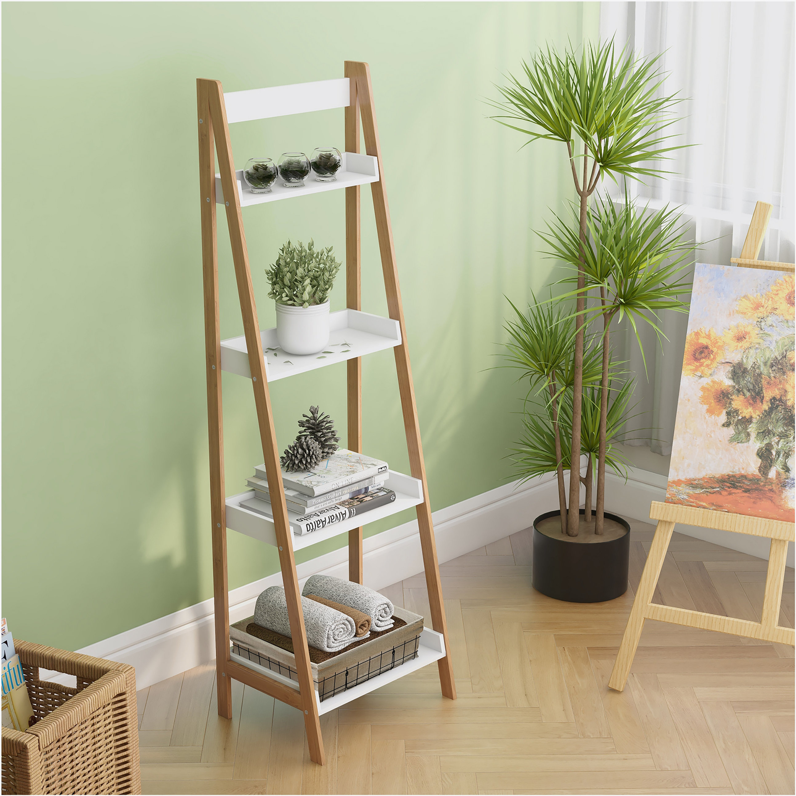 George Oliver 4 tires bookshelf | Wayfair